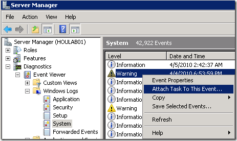 Generate an email Alert to an Event - Attach Task To This Event ...